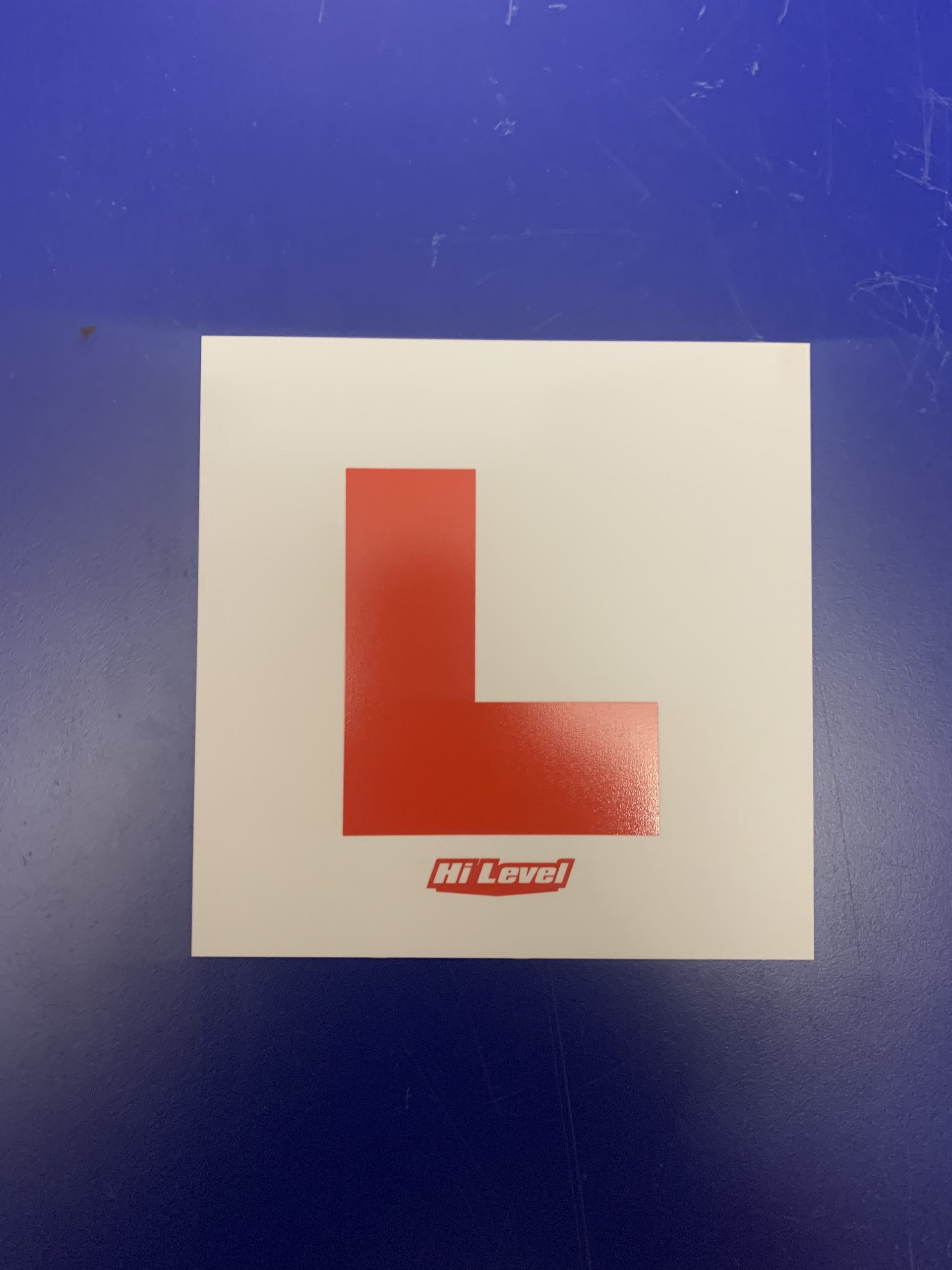 L PLATE STICK ON ADHESIVE MOTORCYCLE / SCOOTER LEARNER LEGAL L-PLATE ...