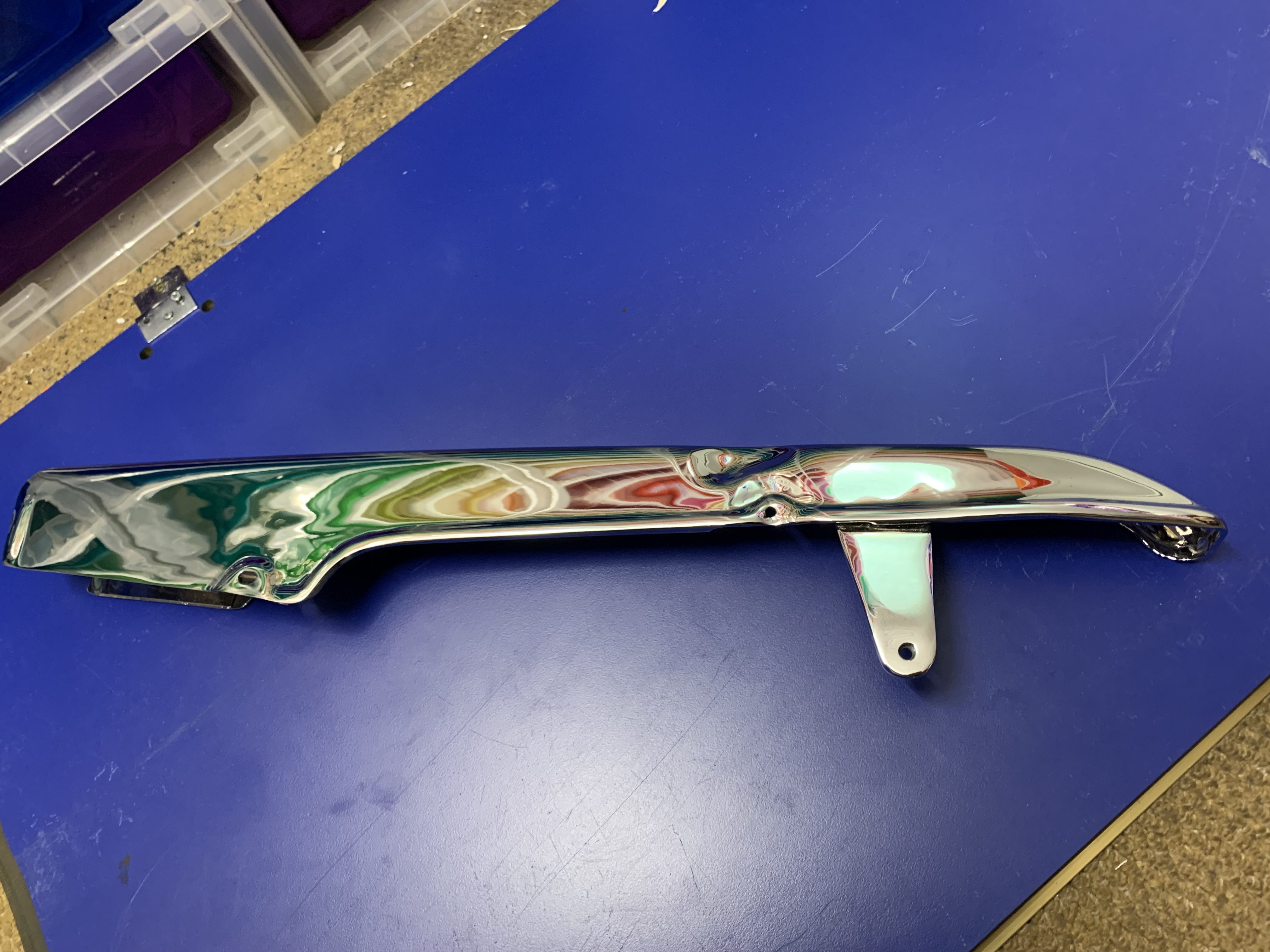 ORIGINAL HONDA CB400F CB 400 4 CB 400/4 Chain guard new chrome ...